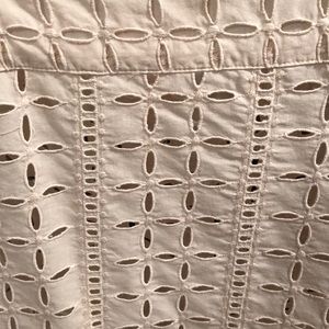 LOFT | Tops | Top By The Loft P Beige Eyelet Great | Poshmark